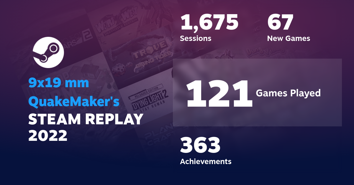 9x19 mm QuakeMaker's STEAM REPLAY 2022