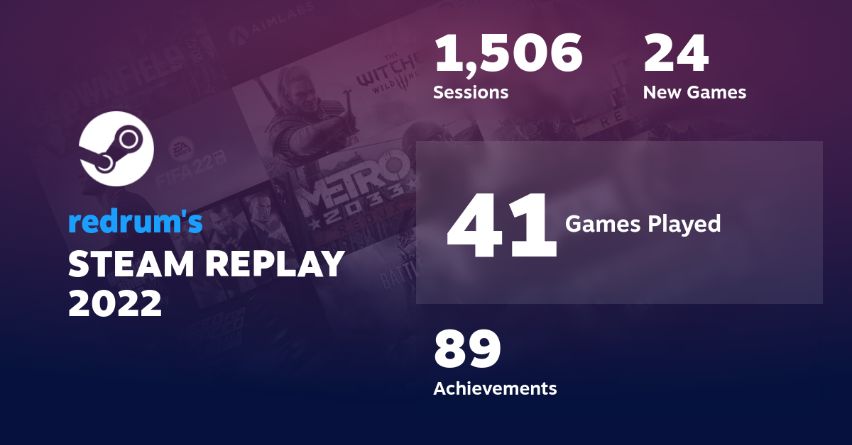 redrum's STEAM REPLAY 2022