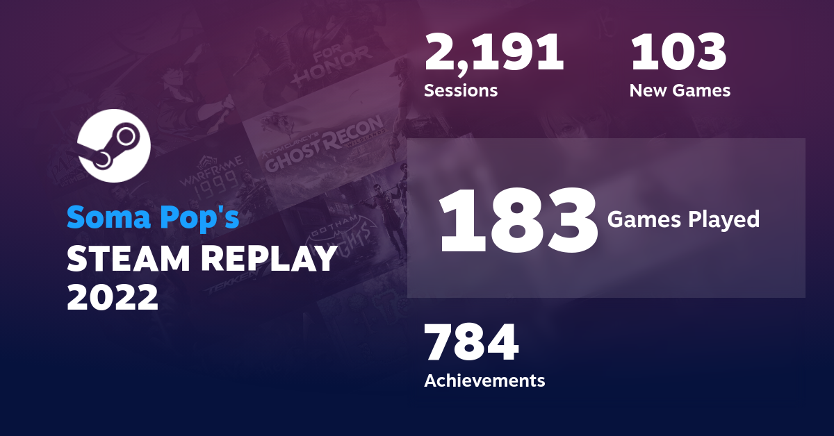 Soma Pop's STEAM REPLAY 2022