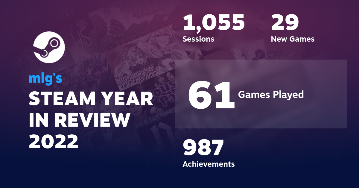 mlg's STEAM YEAR IN REVIEW 2022