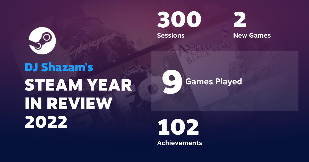 DJ Shazam's STEAM YEAR IN REVIEW 2022