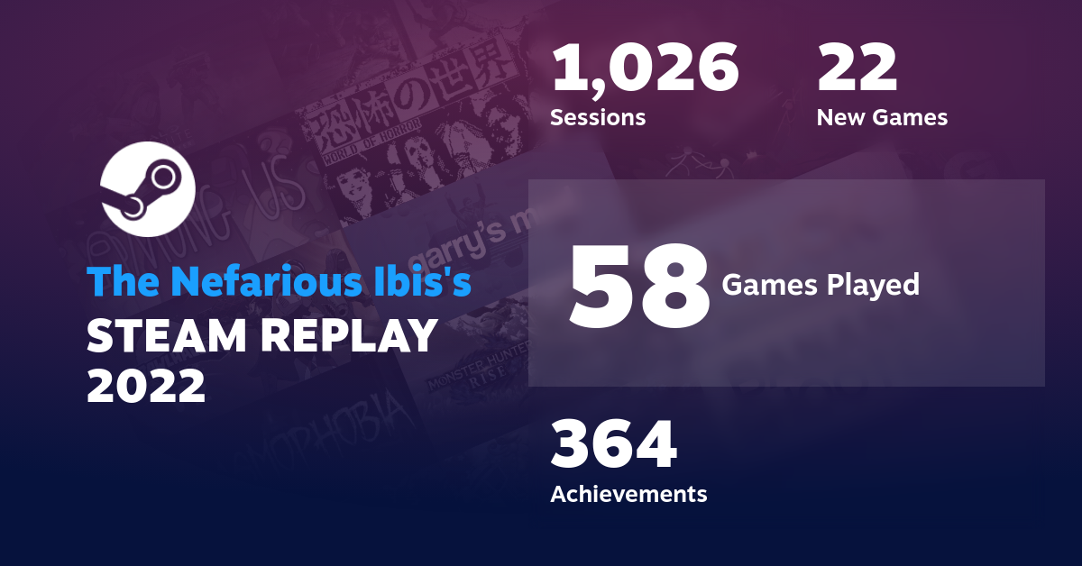 The Nefarious Ibis's STEAM REPLAY 2022