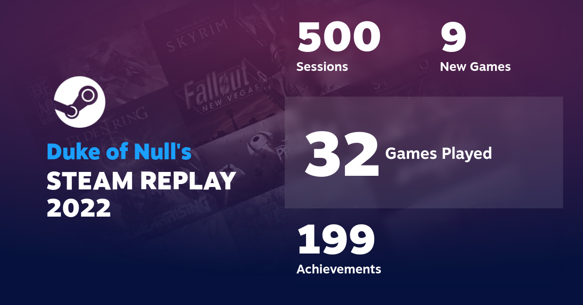 Duke of Null's STEAM REPLAY 2022