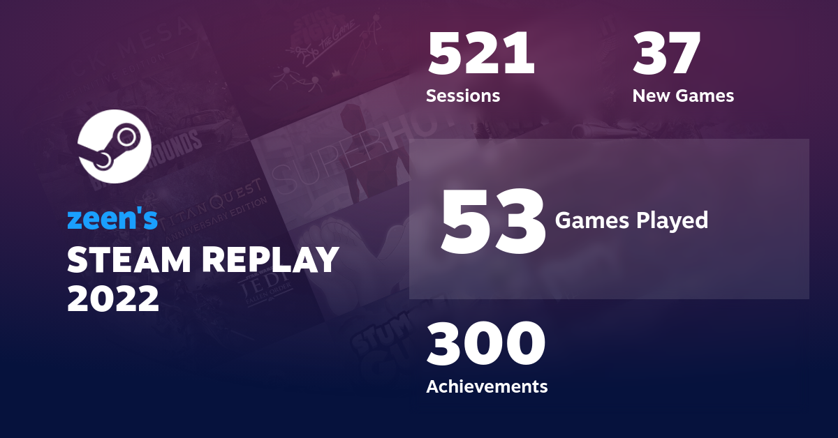 zeen's STEAM REPLAY 2022
