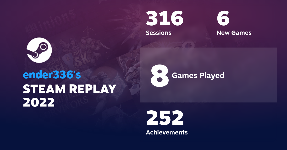 ender336's STEAM REPLAY 2022