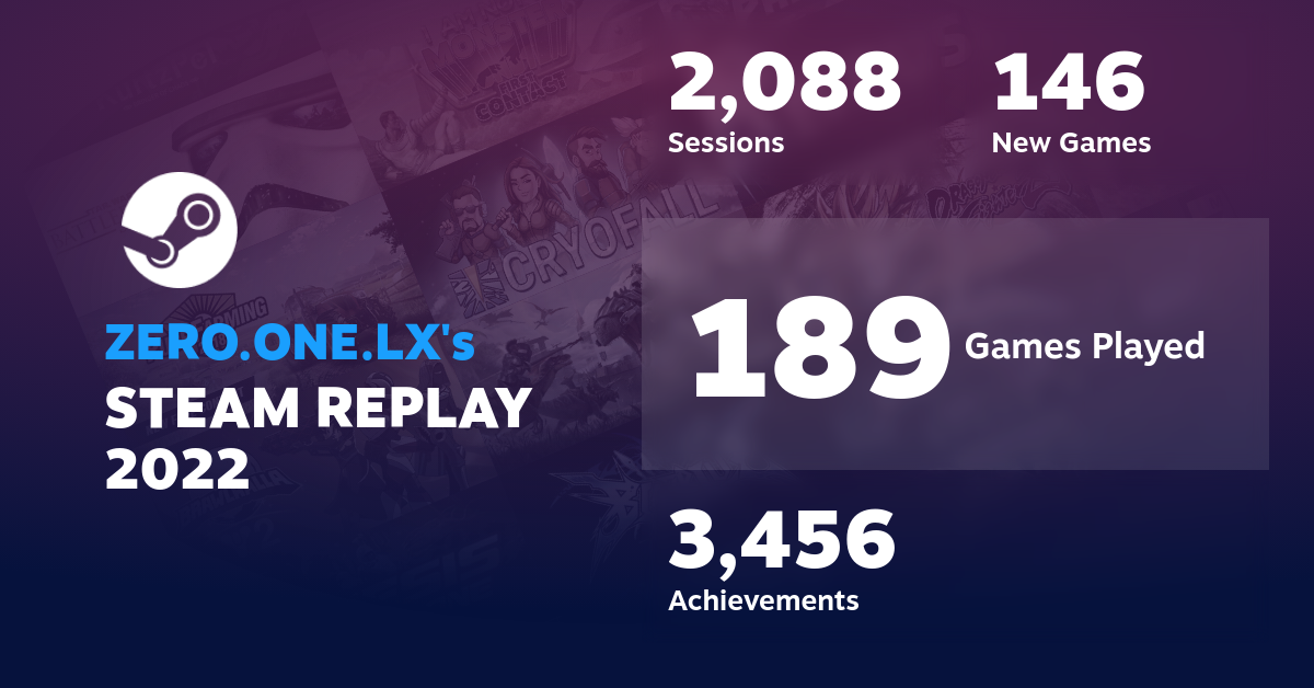 ZERO.ONE.LX's STEAM REPLAY 2022