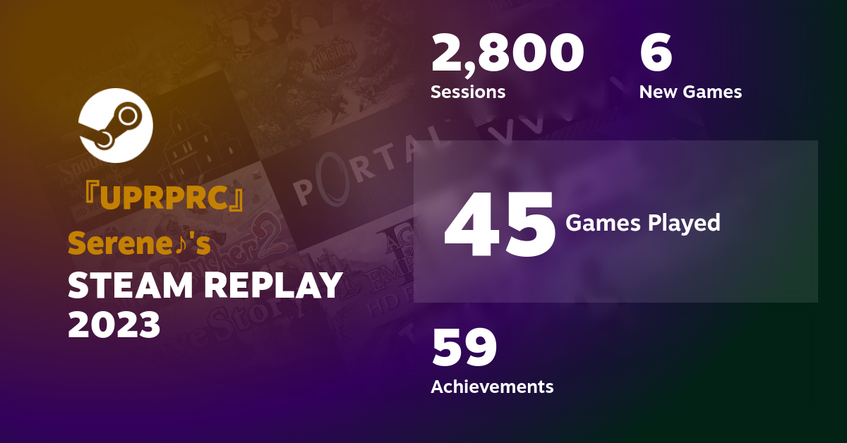 『UPRPRC』Serene♪'s STEAM REPLAY 2023