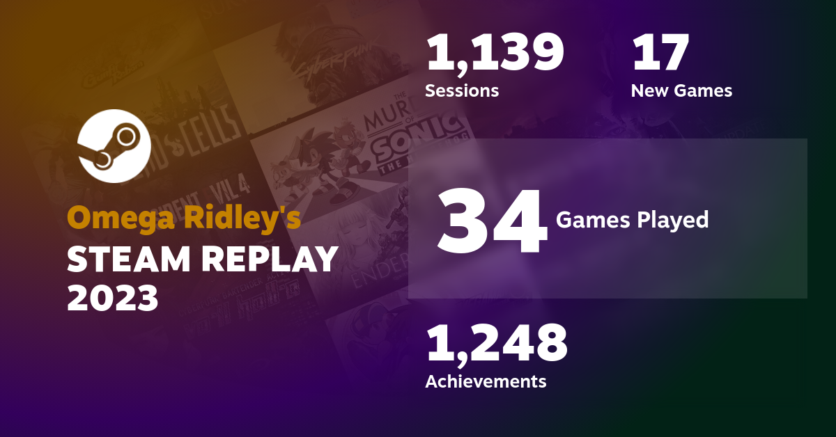 Omega Ridley's STEAM REPLAY 2023