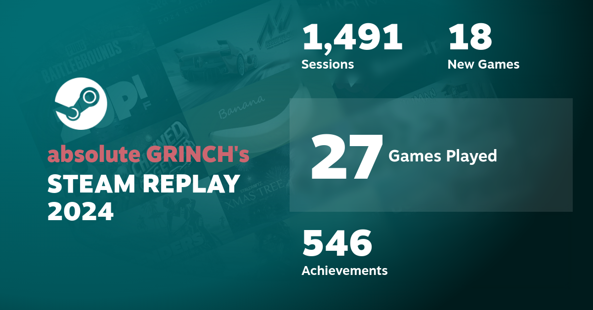 absolute GRINCH's STEAM REPLAY 2024