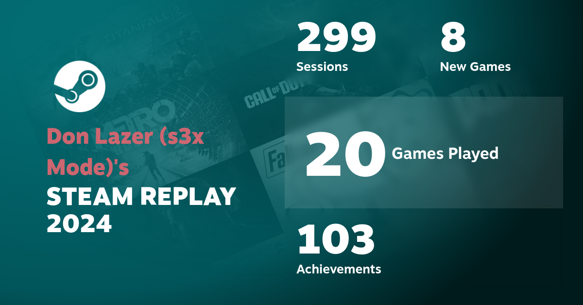 Don Lazer (s3x Mode)'s STEAM REPLAY 2024