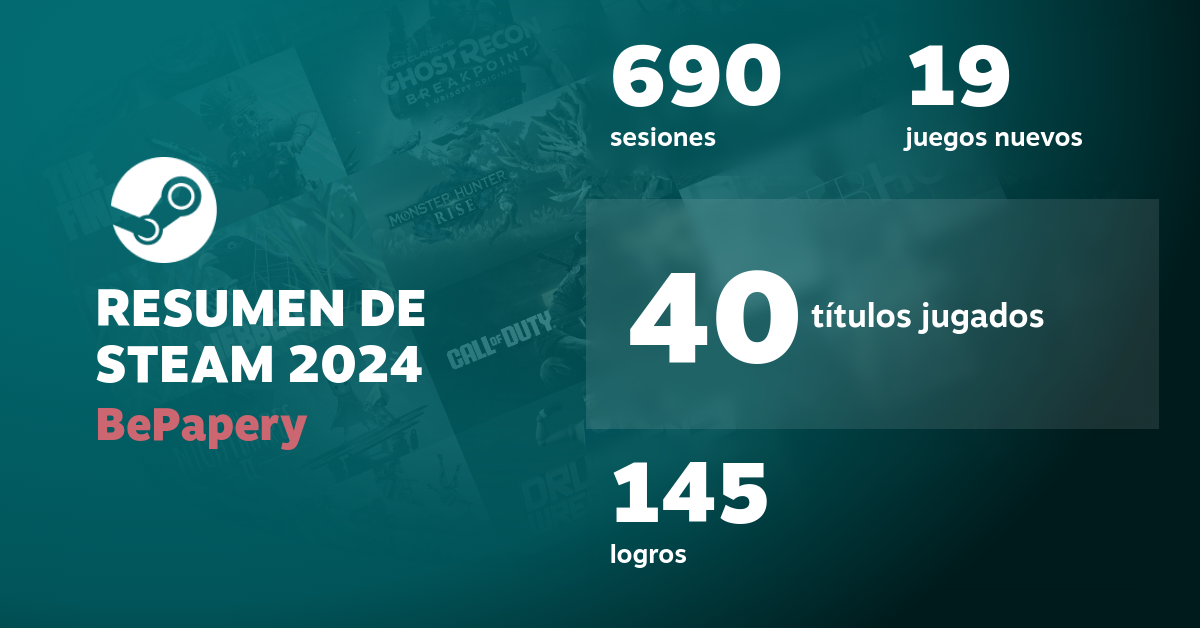 RESUMEN DE STEAM 2024 BePapery