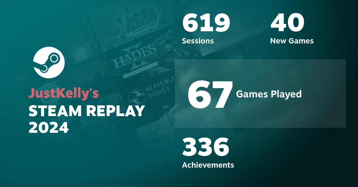 JustKelly's STEAM REPLAY 2024