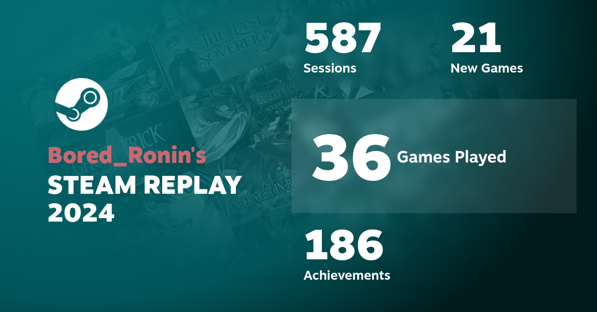 Bored_Ronin's STEAM REPLAY 2024