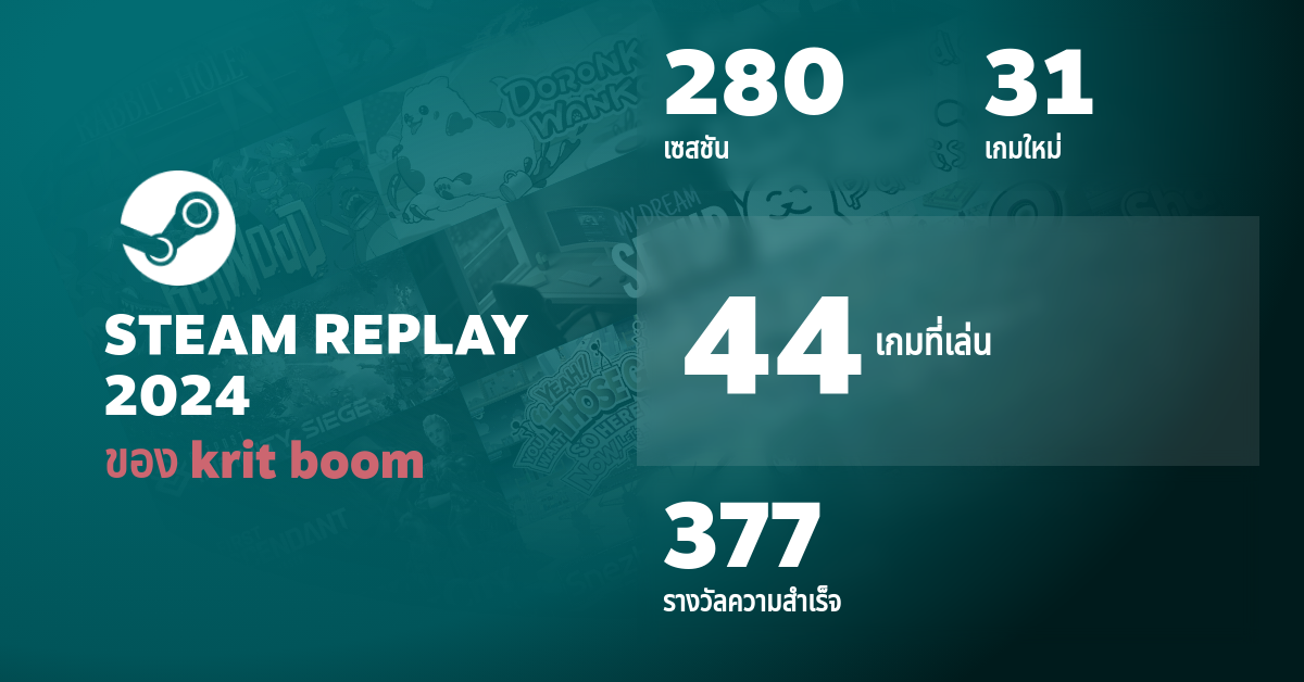 STEAM REPLAY 2024 krit boom