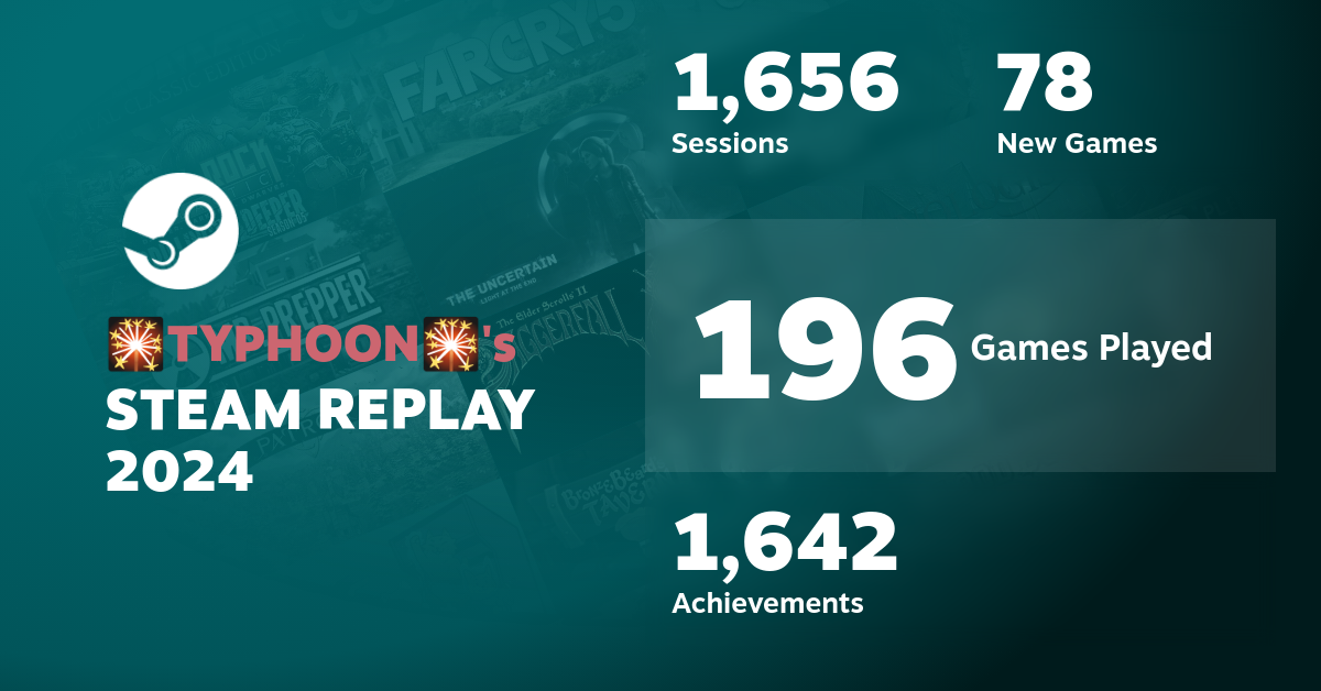 🎇TYPHOON🎇's STEAM REPLAY 2024