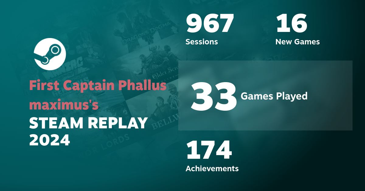 First Captain Phallus maximus's STEAM REPLAY 2024