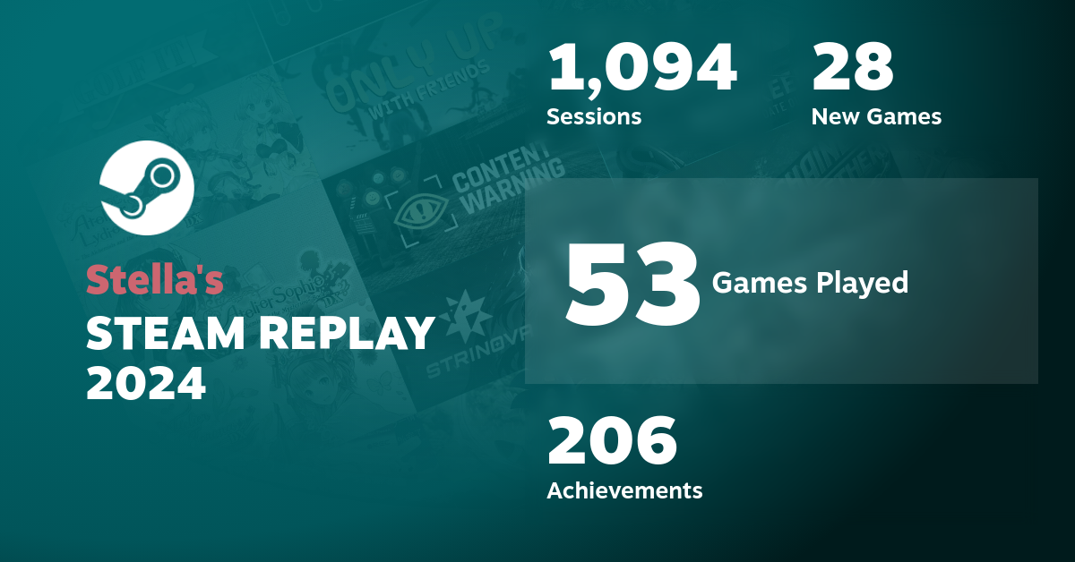 Stella's STEAM REPLAY 2024