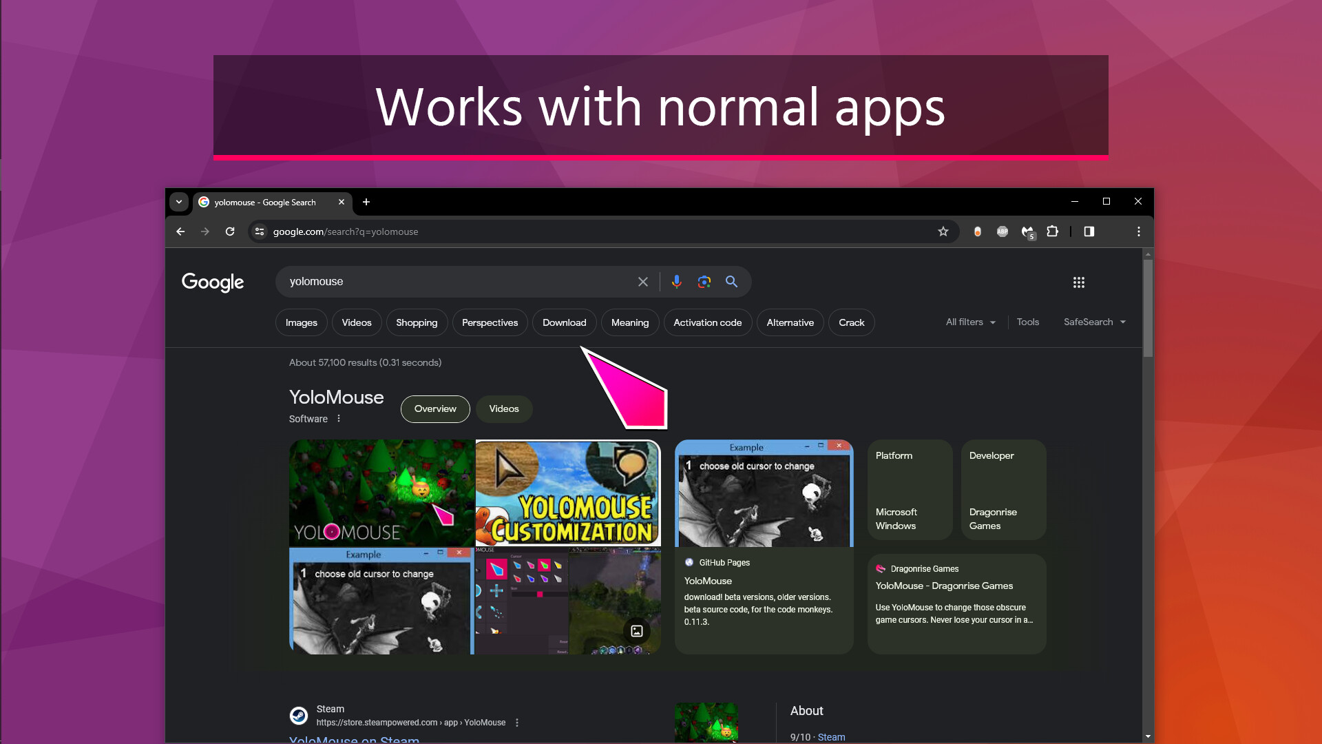 YoloMouse - Game Cursor Changer on Steam