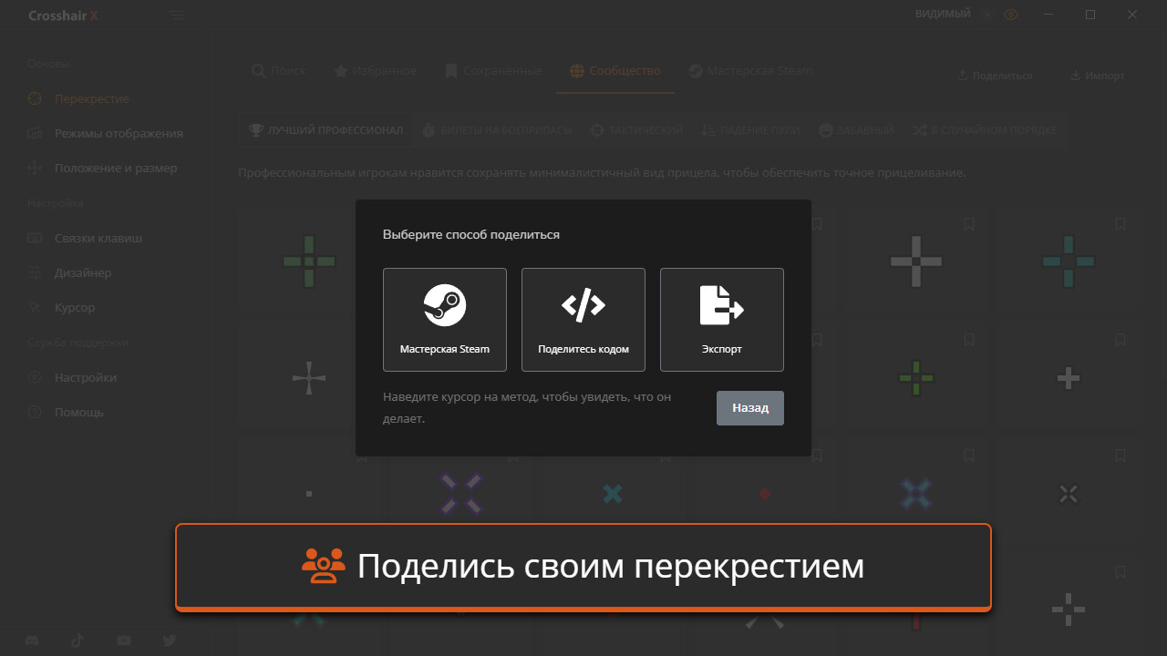Crosshair X в Steam
