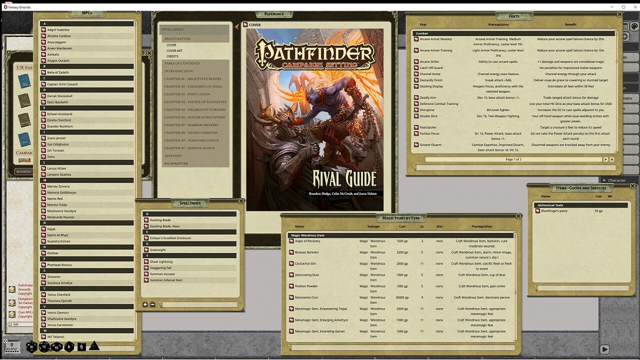 Fantasy Grounds Pathfinder Rpg Campaign Setting Rival Guide On Steam