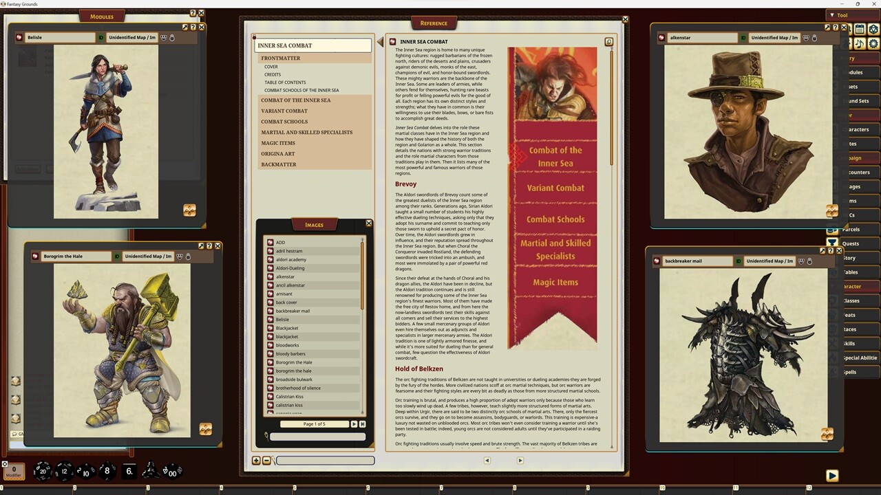 Fantasy Grounds Pathfinder Rpg Campaign Setting Inner Sea Combat