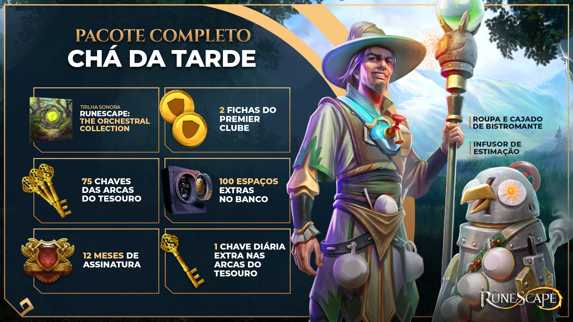 RuneScape Pacote Completo Chá da Tarde no Steam