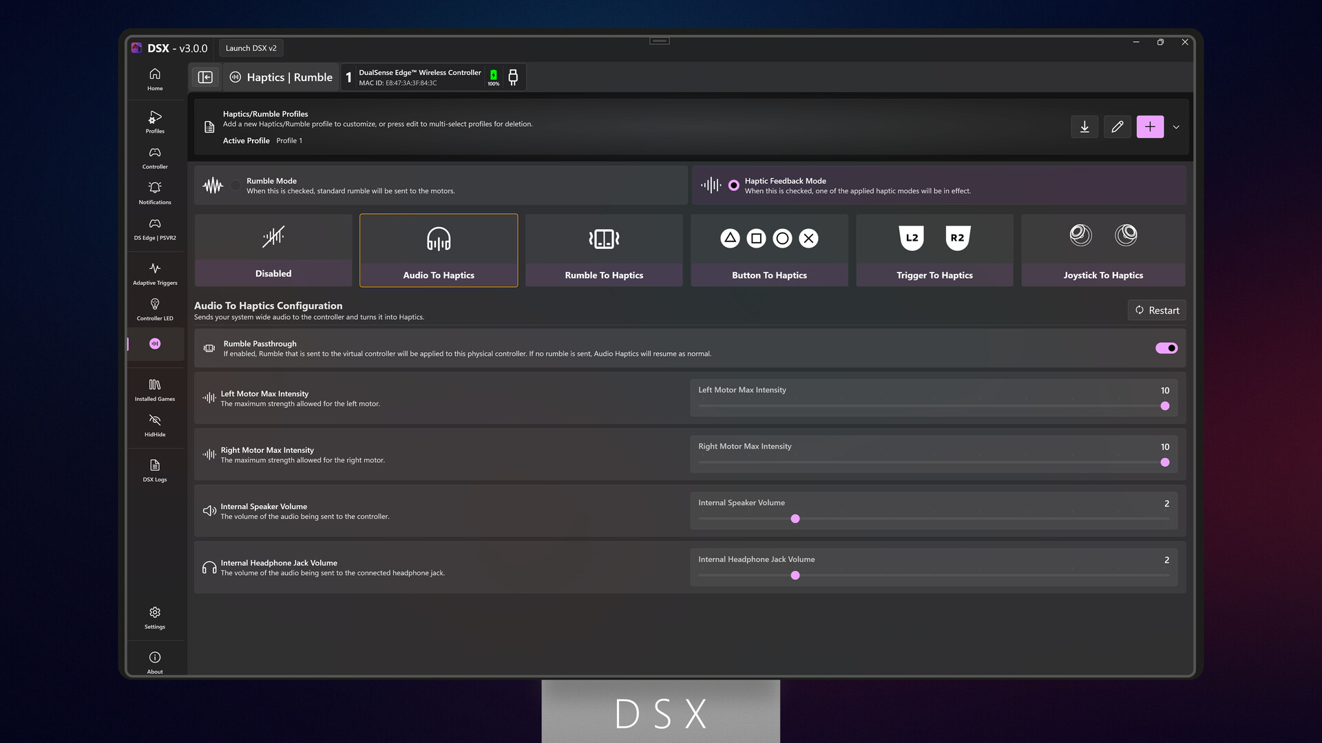 DSX в Steam