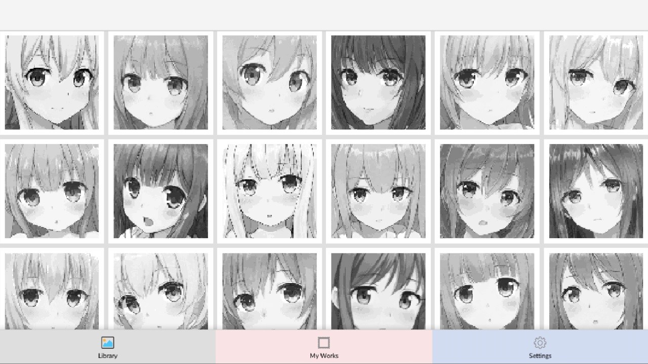 Anime Manga Style Girl: Color By Number Pixel Art Coloring | indienova ...