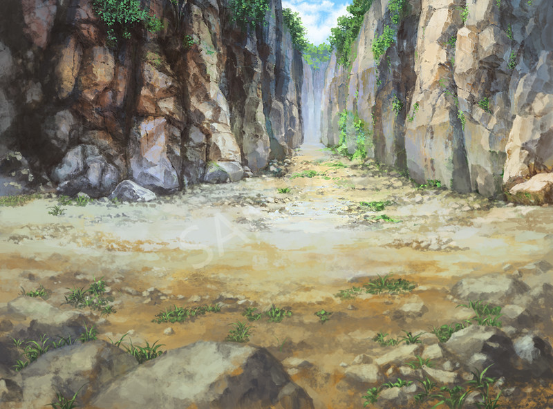 Steam - RPG Maker MZ - TOKIWA GRAPHICS Battle BG No.3 Rocks/Cliff