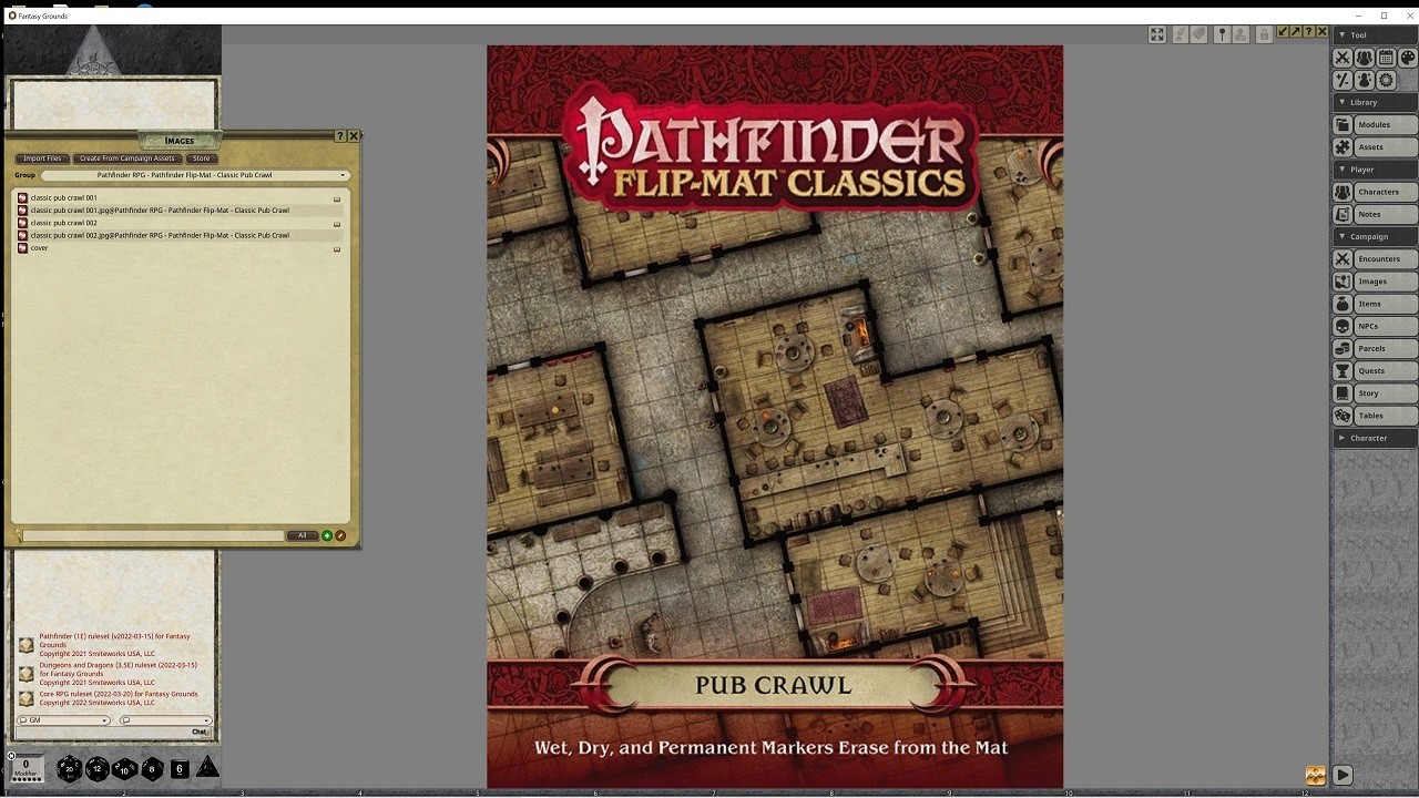 Fantasy Grounds Pathfinder Rpg Pathfinder Flip Mat Classic Pub