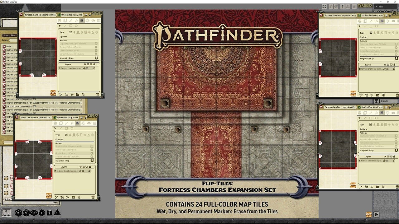 Fantasy Grounds Pathfinder Rpg Flip Tiles Fortress Chambers