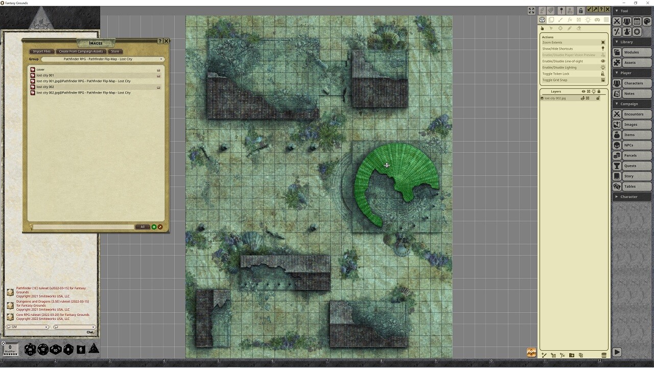 Fantasy Grounds Pathfinder Rpg Pathfinder Flip Mat Lost City On Steam