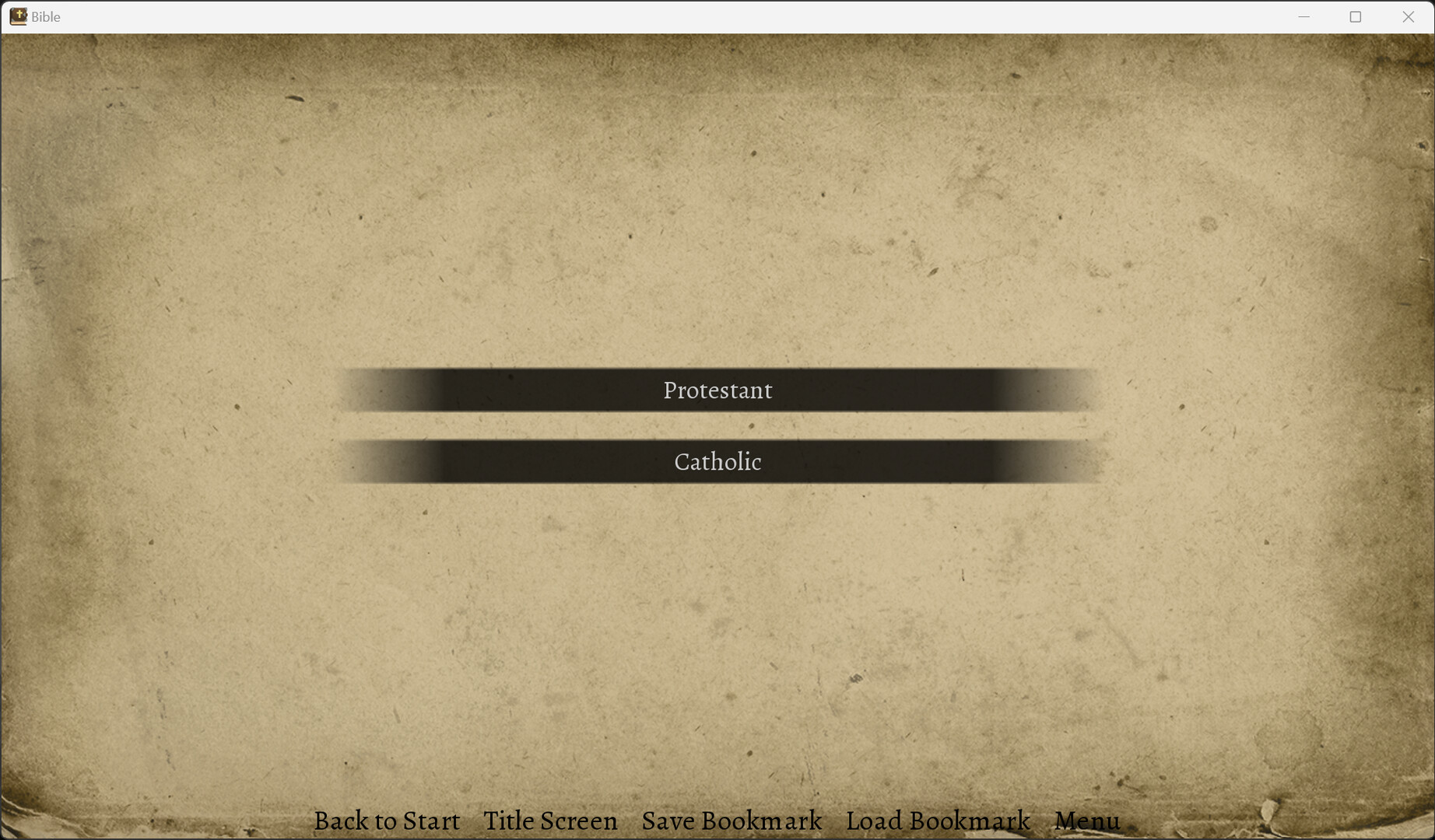 The Bible On Steam