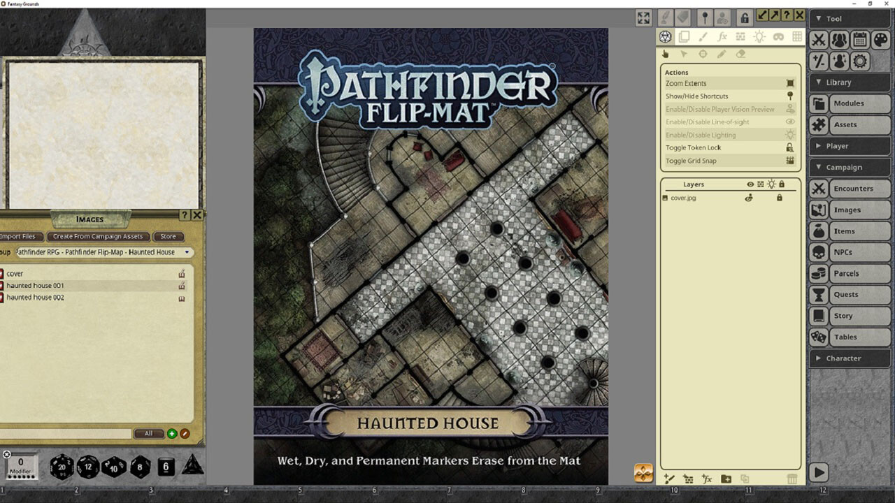 Fantasy Grounds Pathfinder Rpg Pathfinder Flip Mat Haunted House On