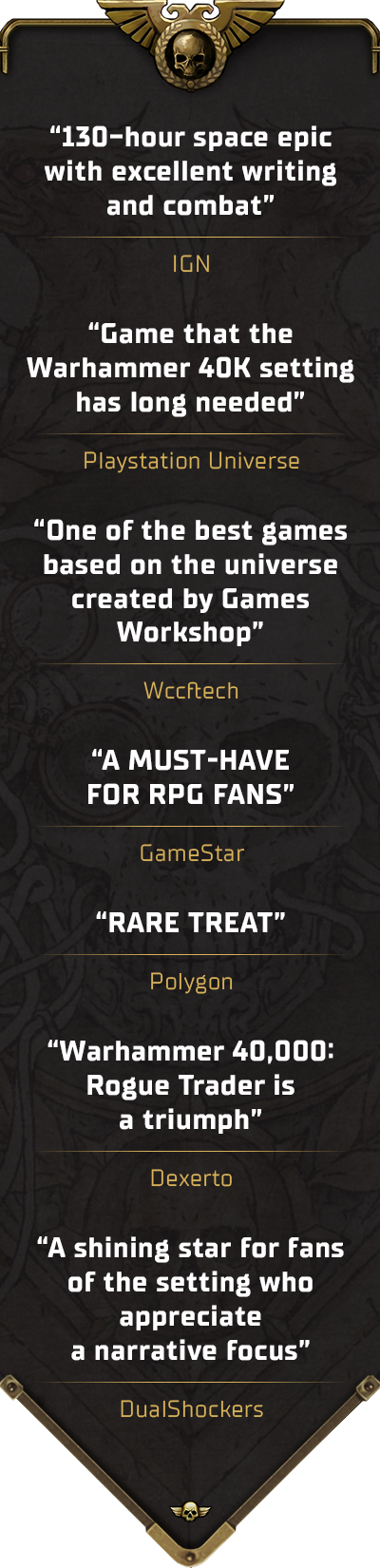 Save 45% on Warhammer 40,000: Rogue Trader on Steam