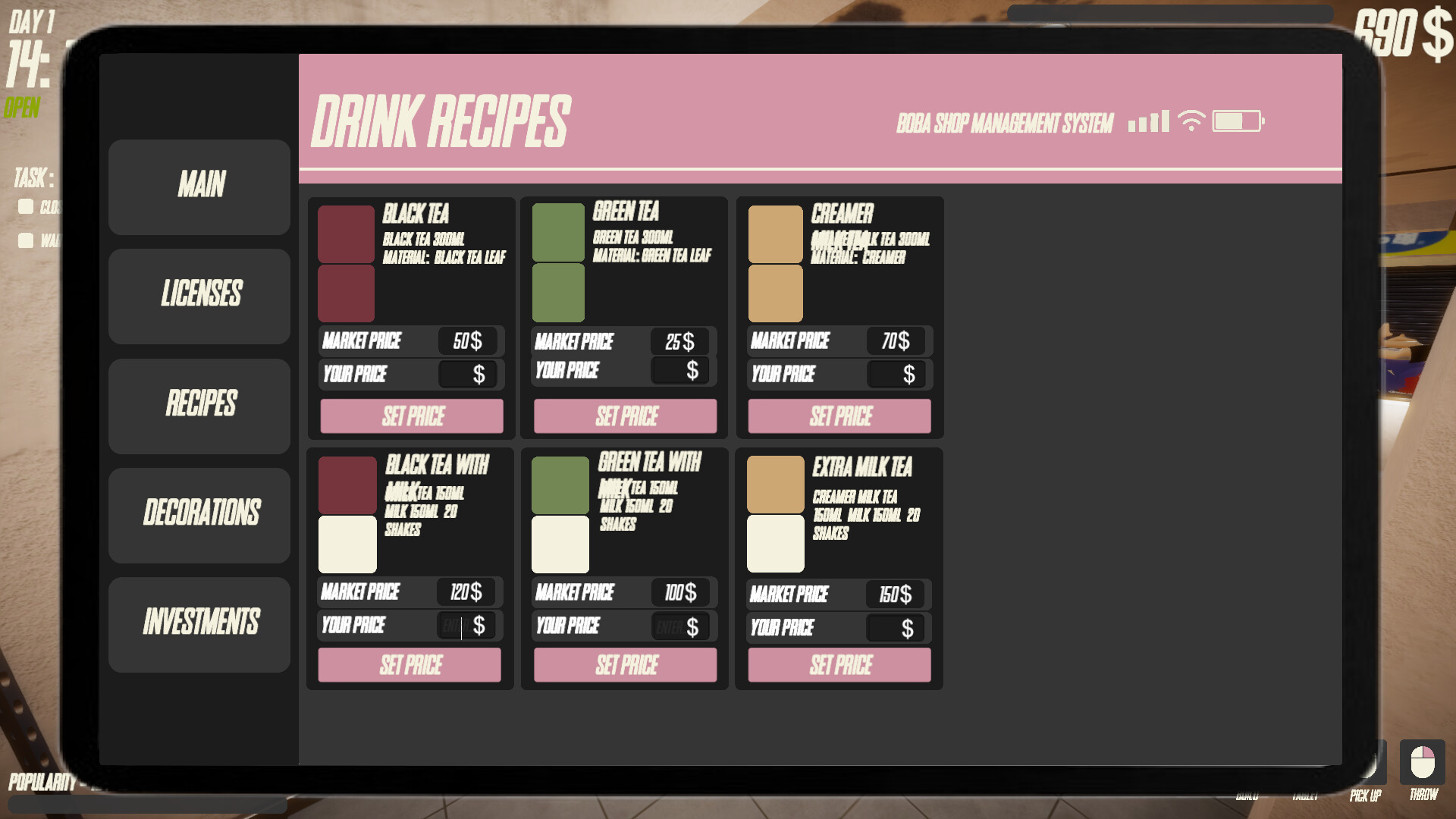 Boba Tea Shop Simulator on Steam