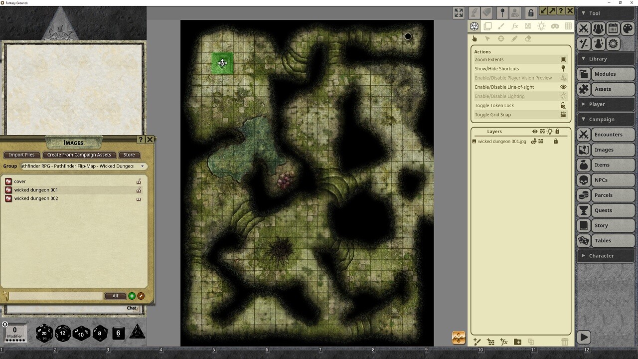 Fantasy Grounds Pathfinder Rpg Pathfinder Flip Mat Wicked Dungeon