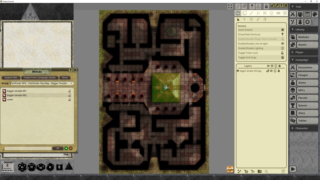 Fantasy Grounds Pathfinder Rpg Pathfinder Flip Mat Bigger Temple