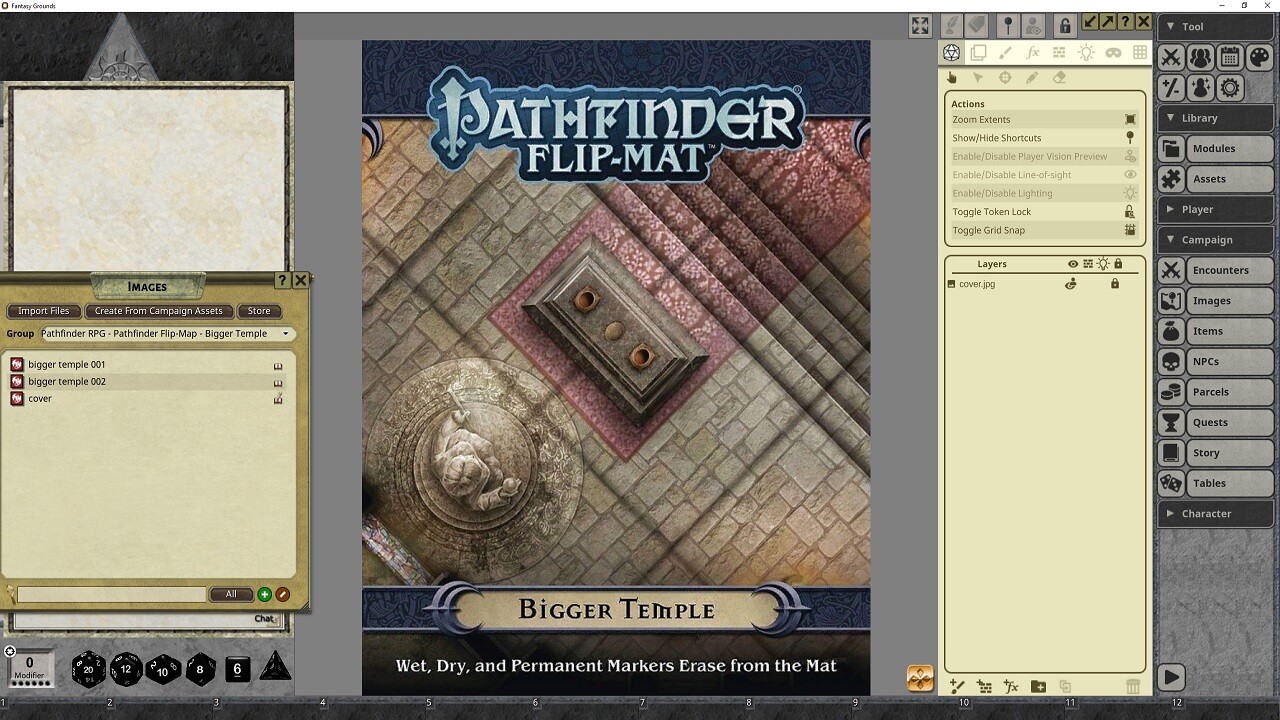 Fantasy Grounds Pathfinder Rpg Pathfinder Flip Mat Bigger Temple