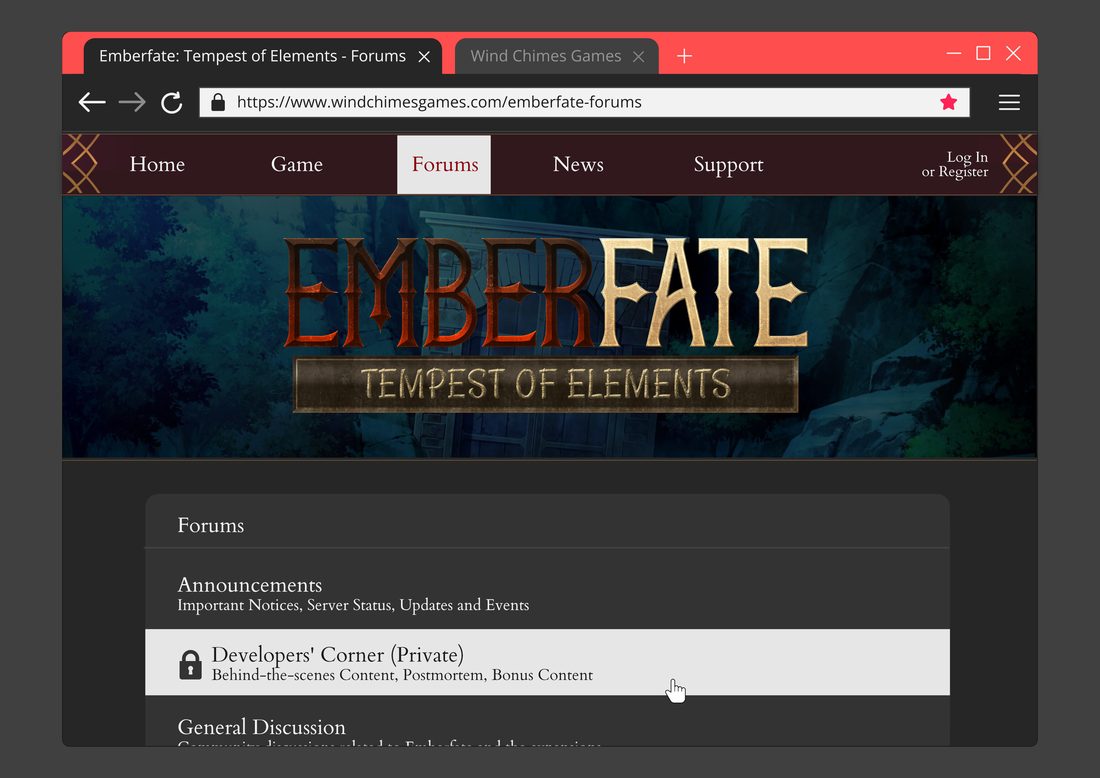 Emberfate: Tempest of Elements - Developers' Corner Booklet · Emberfate: Tempest of Elements ...