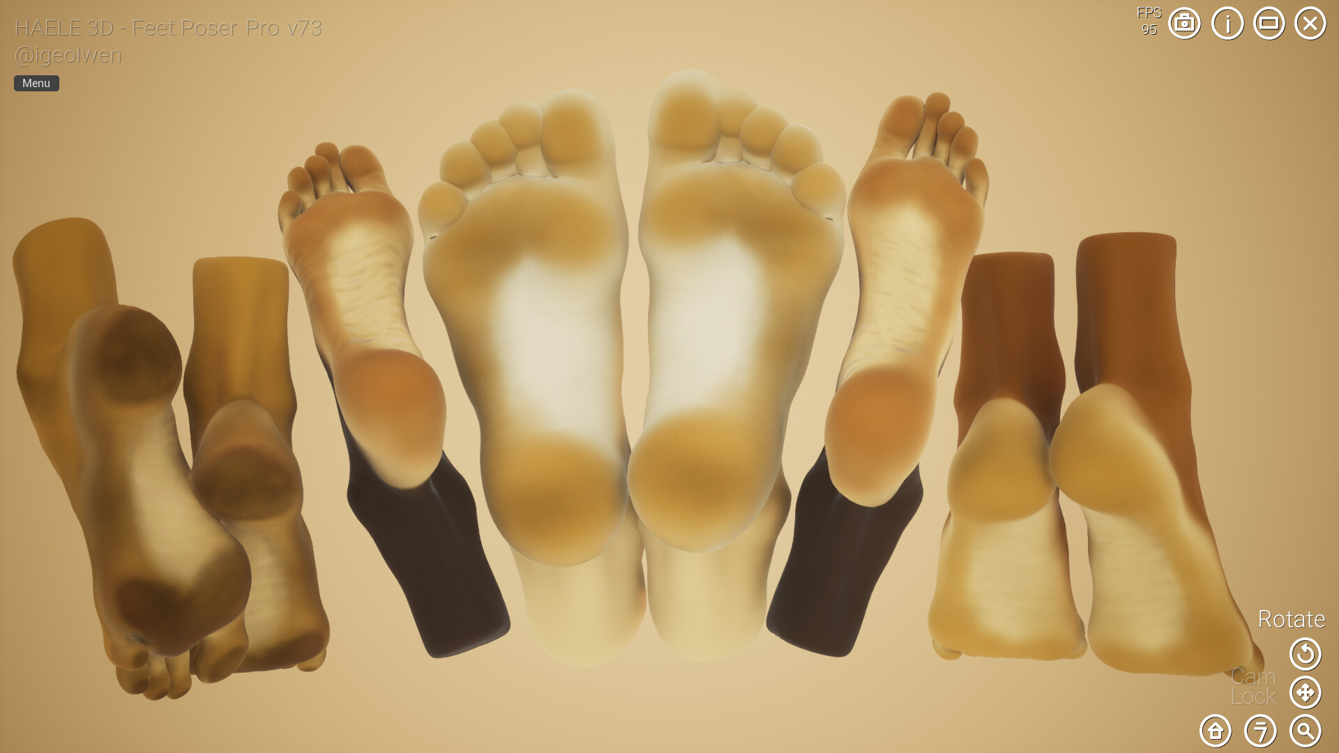 HAELE 3D - Feet Poses Pro - Drawing References on Steam