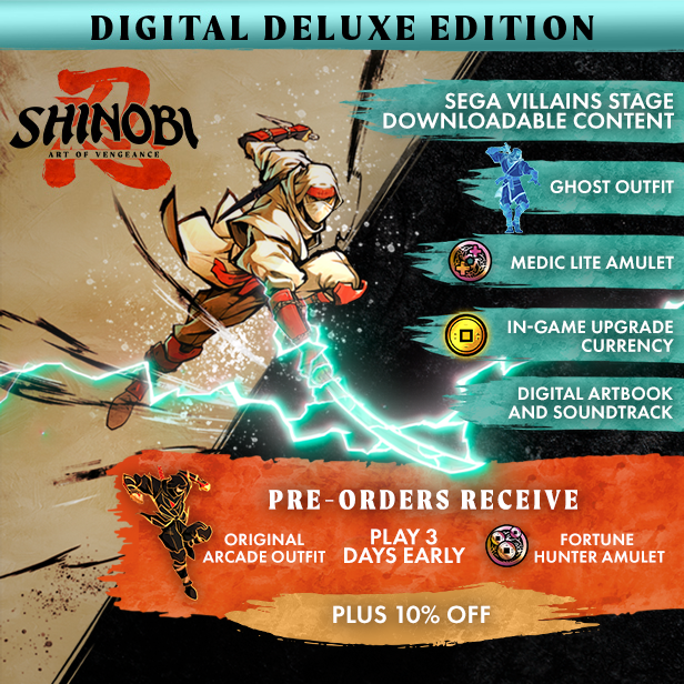 Save 10% on SHINOBI: Art of Vengeance on Steam