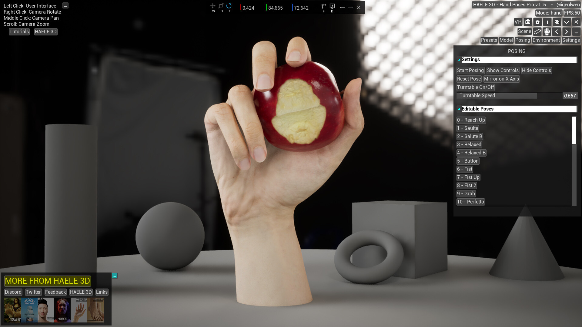 HAELE 3D - Hand Poses Pro - Drawing References on Steam