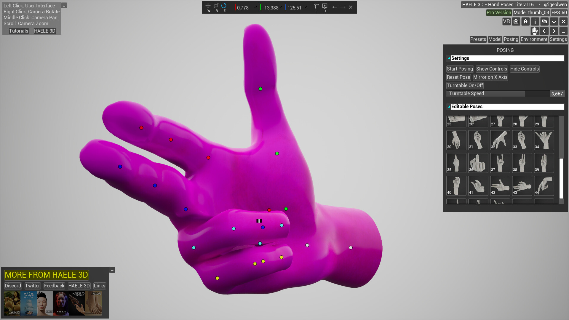 HAELE 3D - Hand Poses Lite - Drawing References on Steam