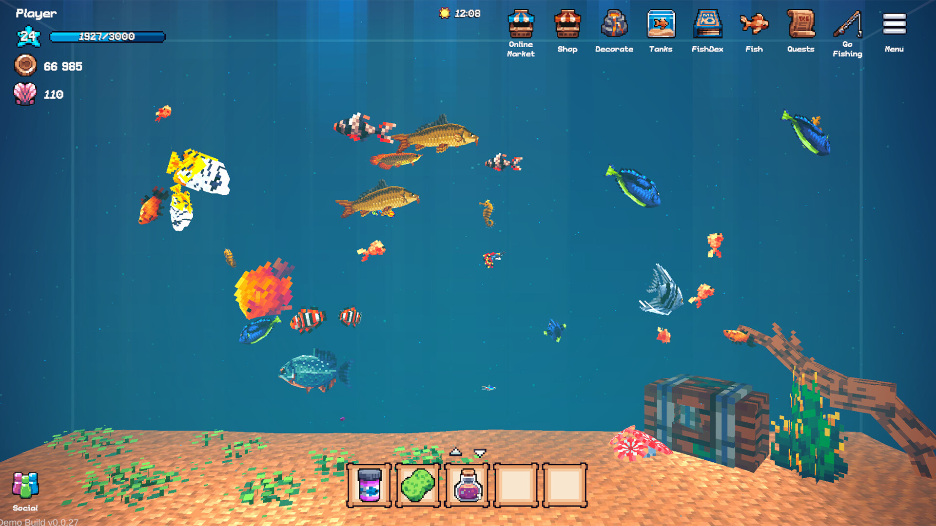 Tiny Aquarium: Social Fishkeeping on Steam