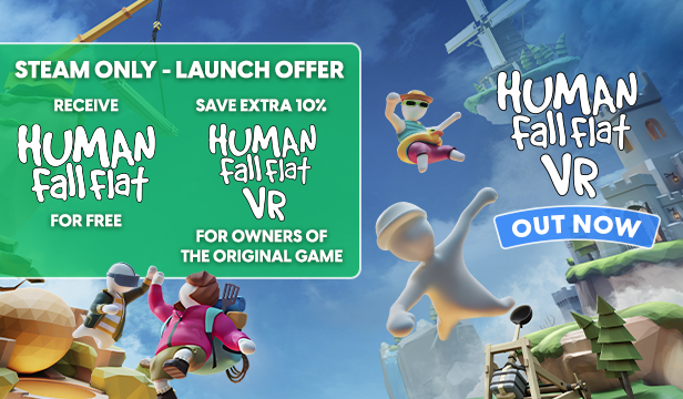 Save 25% on Human Fall Flat VR on Steam