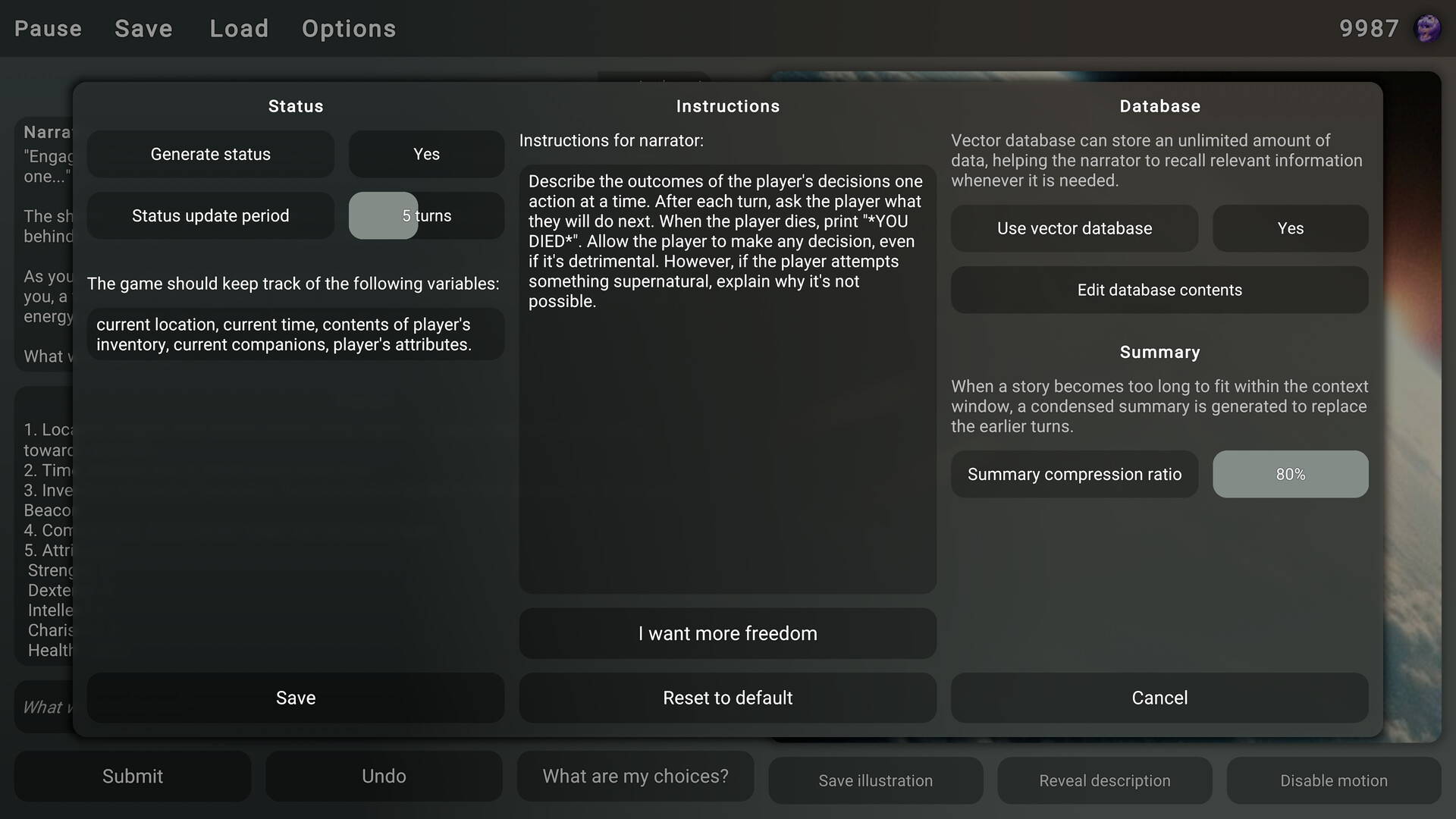 DREAMIO: AI-Powered Adventures on Steam