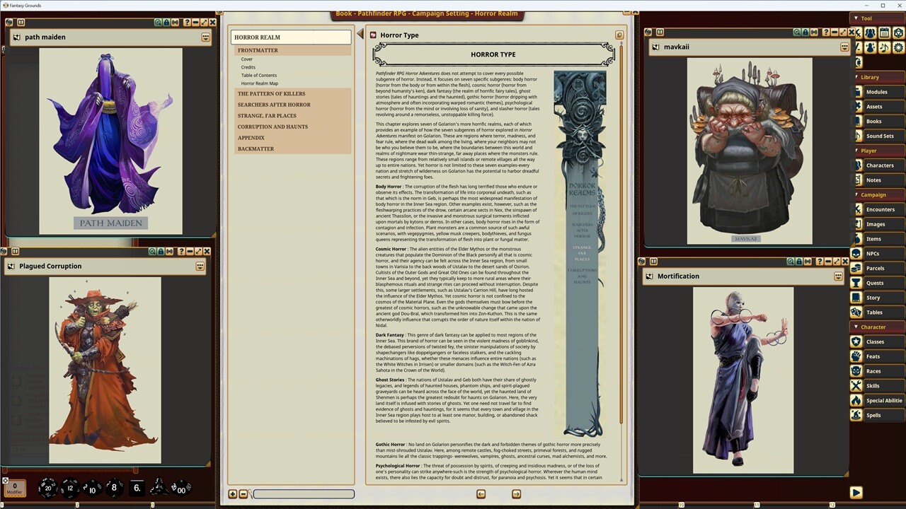 Fantasy Grounds - Pathfinder RPG - Campaign Setting: Horror Realms on Steam