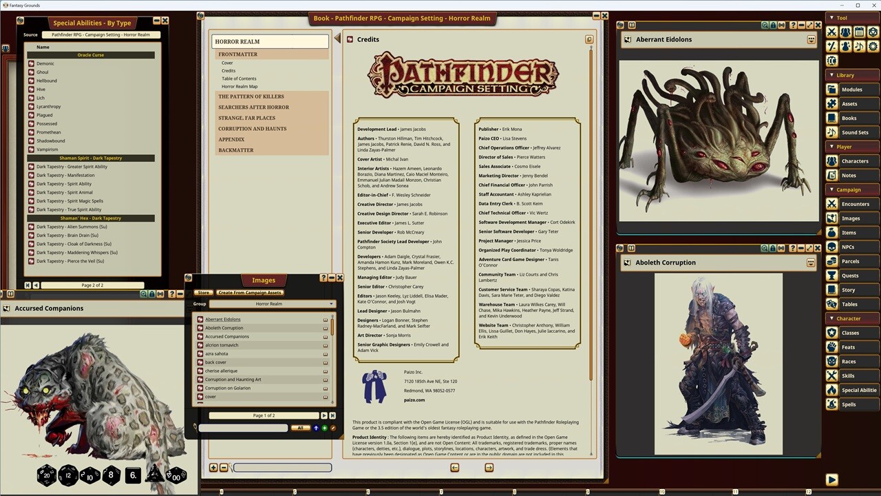 Fantasy Grounds - Pathfinder RPG - Campaign Setting: Horror Realms on Steam