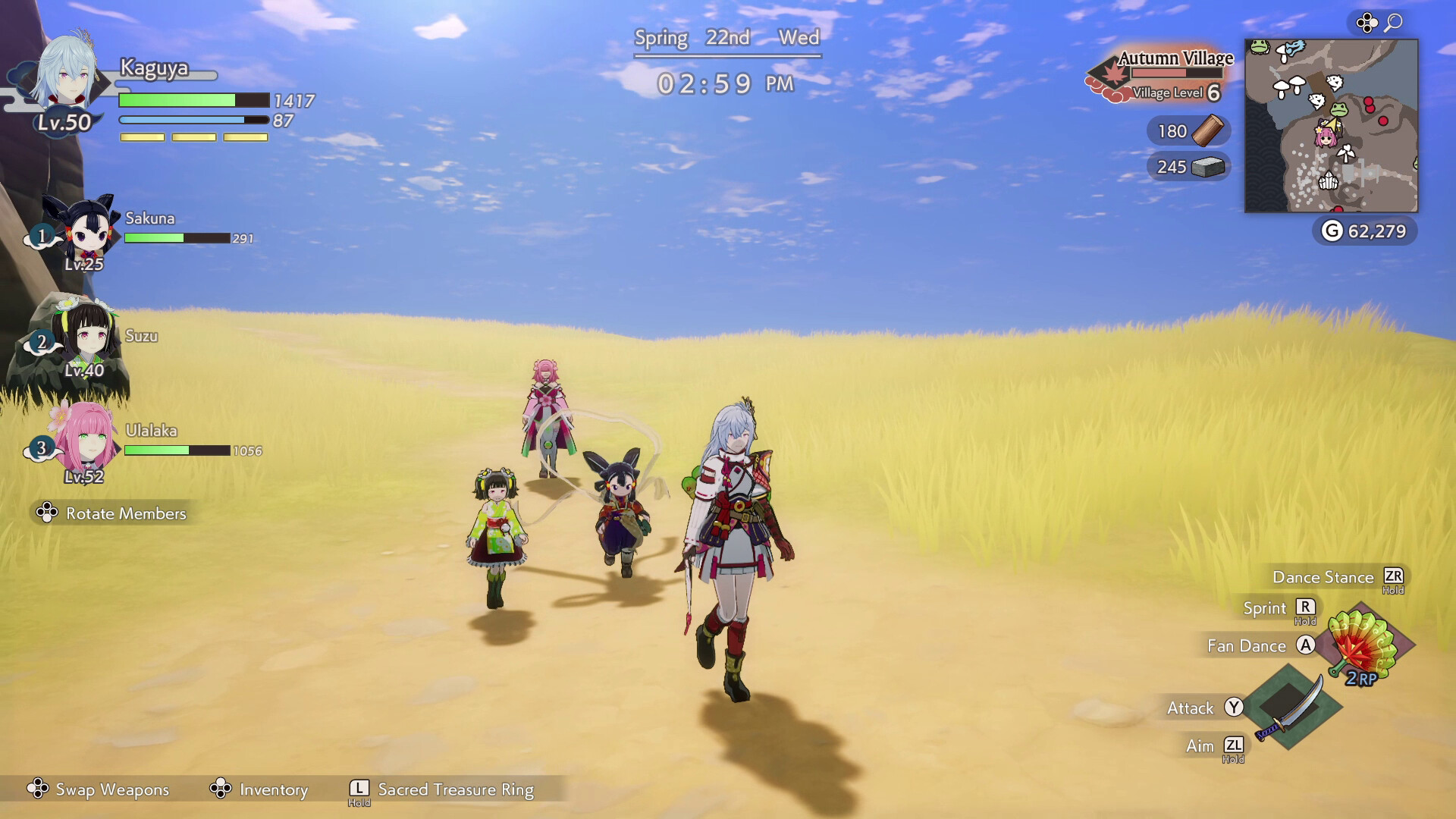 符文工房 龙之天地 天穗之咲稻姬 Rune Factory Guardians Of Azuma Sakuna Dlc